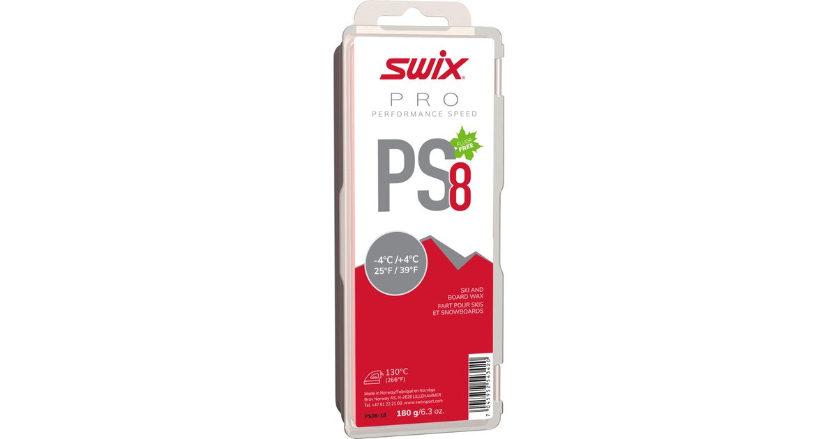 Swix PS8 Red, -4°C/+4°C, 180g | SportFits Shop