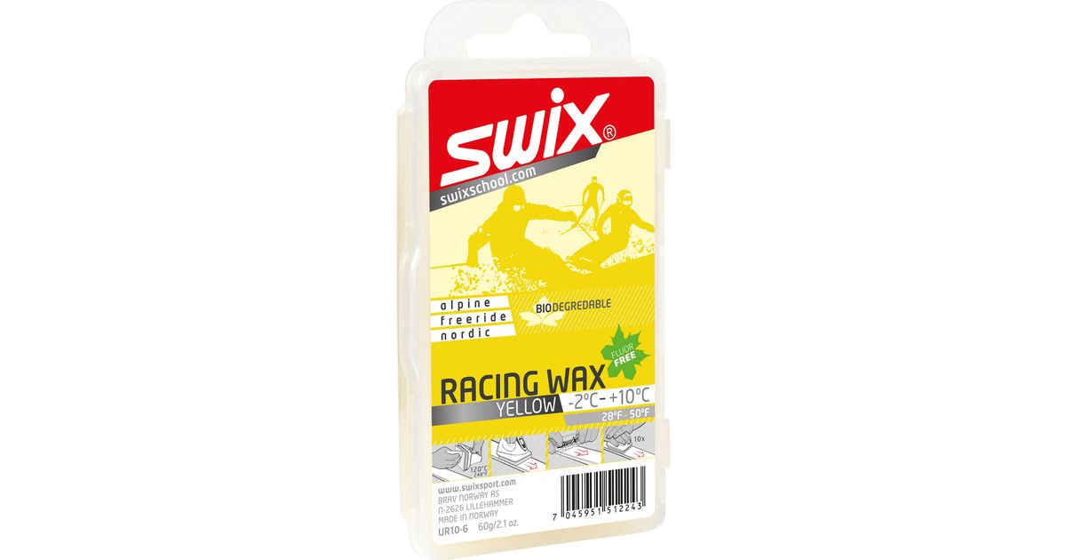 Swix UR10 Yellow Bio Racing Wax, 60g - | SportFits Shop