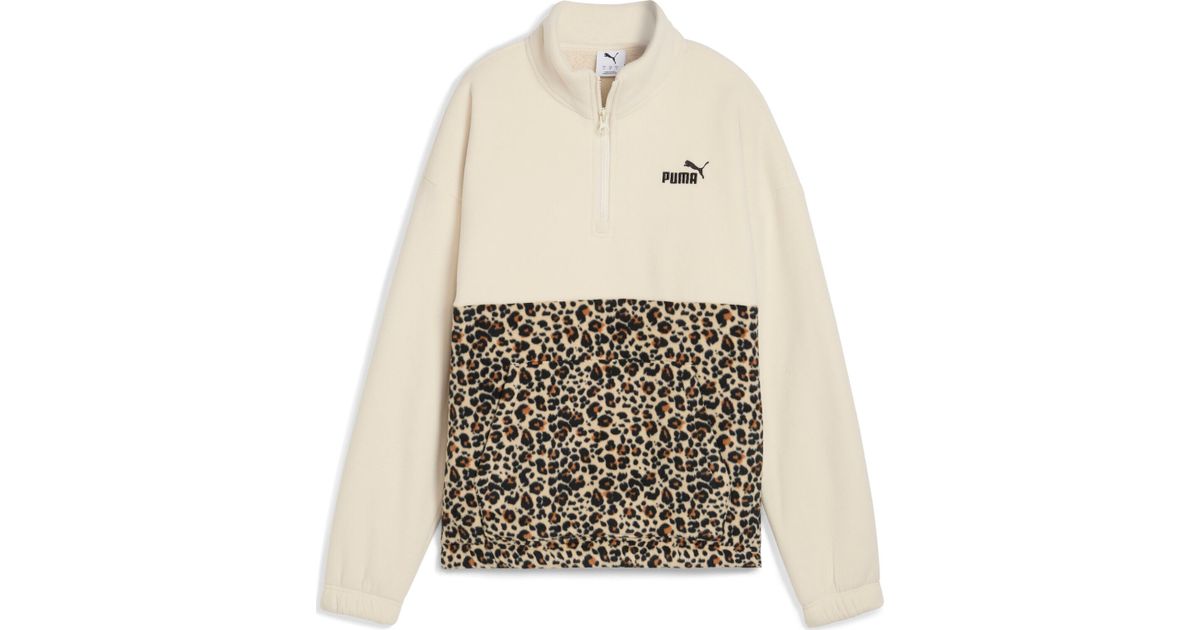 Puma Essentials Graphic Animal Relaxed Half-zip Crew | SportFits Shop