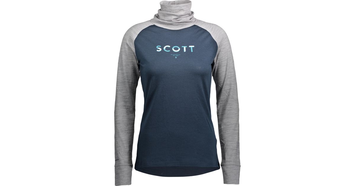 Scott High Neck Shirt W's Defined Merino - Damen Midlayer für Freeski ...