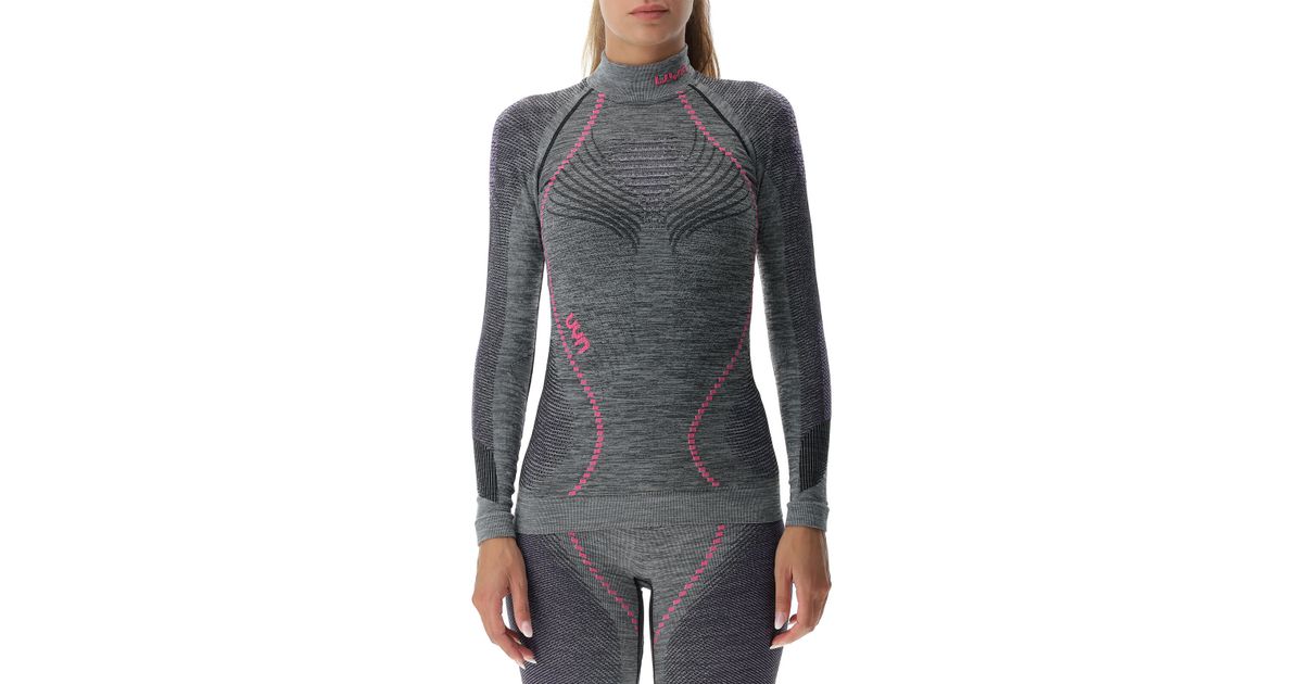 Uyn Woman Ambityon Underwear Shirt Long Sleeve Melange Turtle Neck - Women's technical base ...