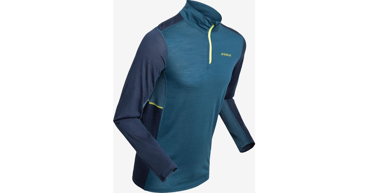 Daehlie Performance Wool Half Zip - Men's technical base layer for ...