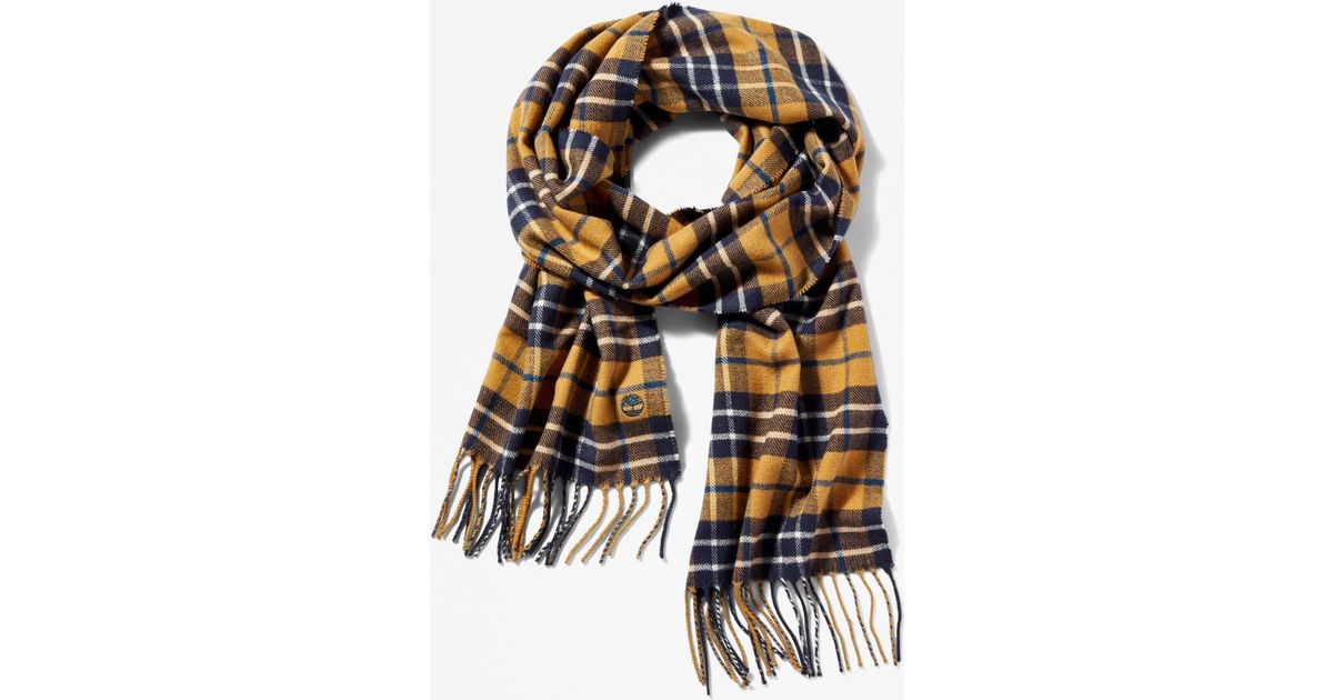Timberland Mens Plaid Smart Casual Scarf | SportFits Shop