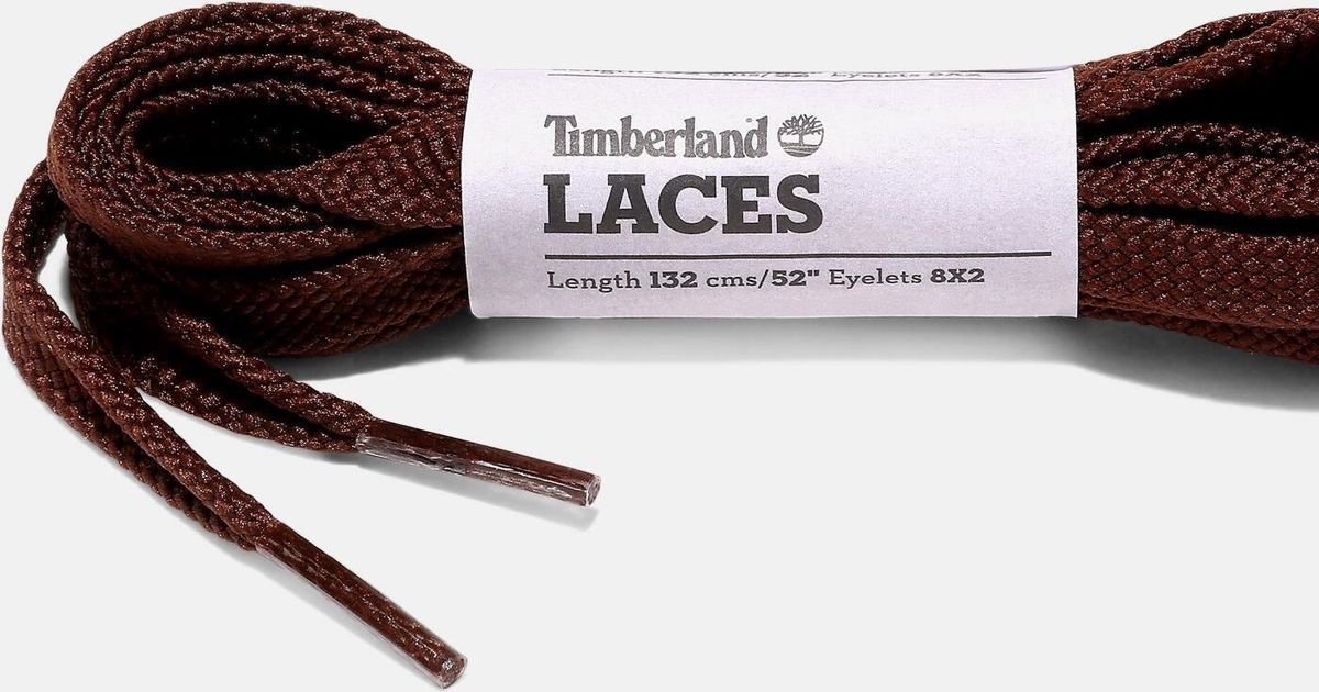 Timberland Mens Flat Polyester Laces 52in | SportFits Shop