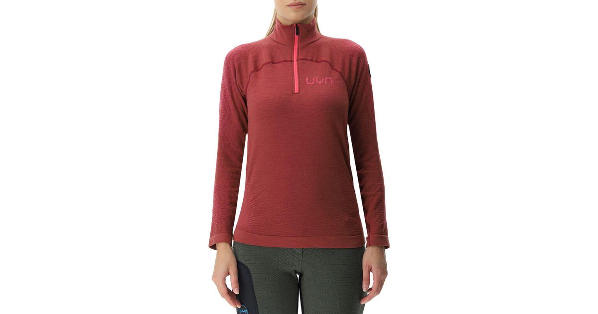 Uyn Woman Nival 2ND Layer OW Shirt Long SL Half Zip - Damen Midlayer ...
