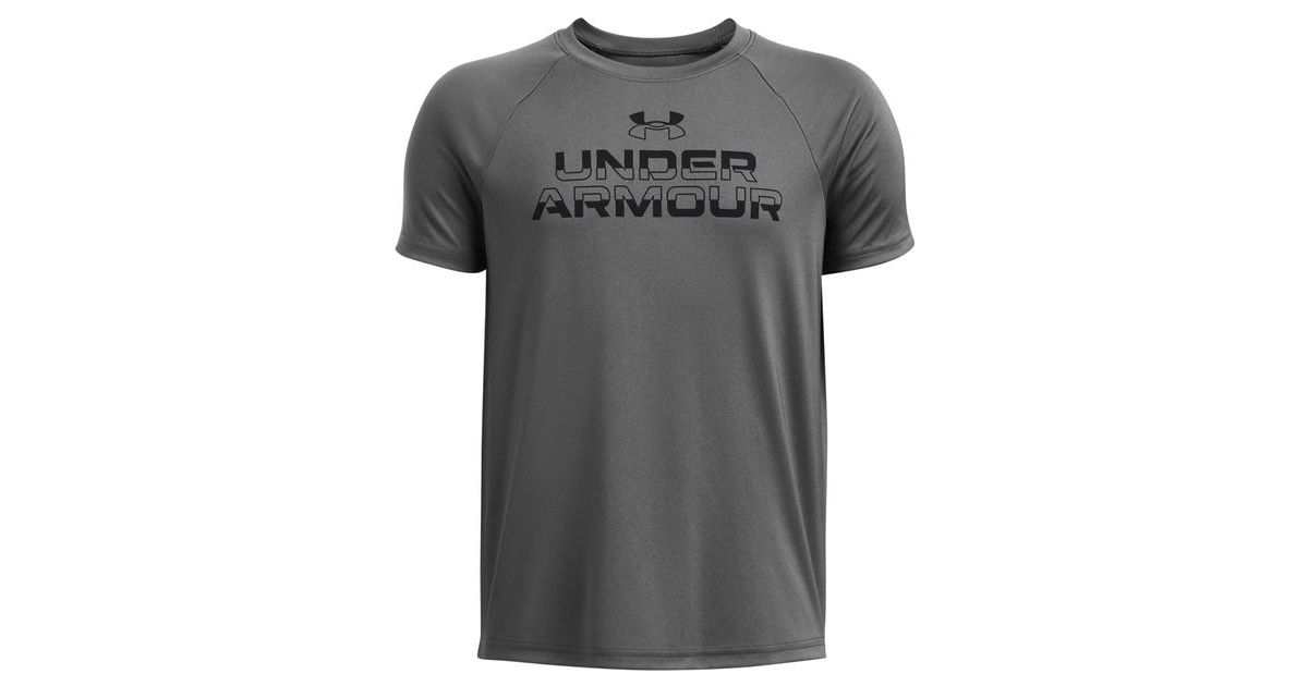 Under Armour Tech Split Wordmark SS - Boys's T-shirt for any outdoor ...