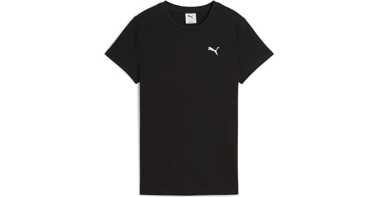 Puma Essentials Elevated Rib Tee - | SportFits Shop