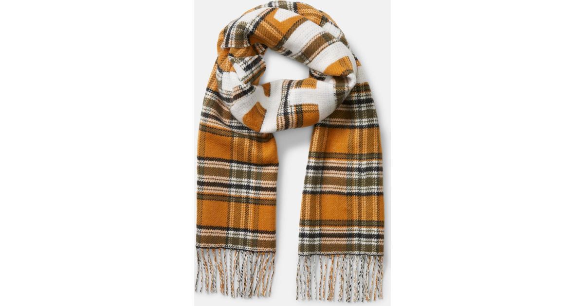 Timberland Mens Jacquard Plaid Scarf | SportFits Shop