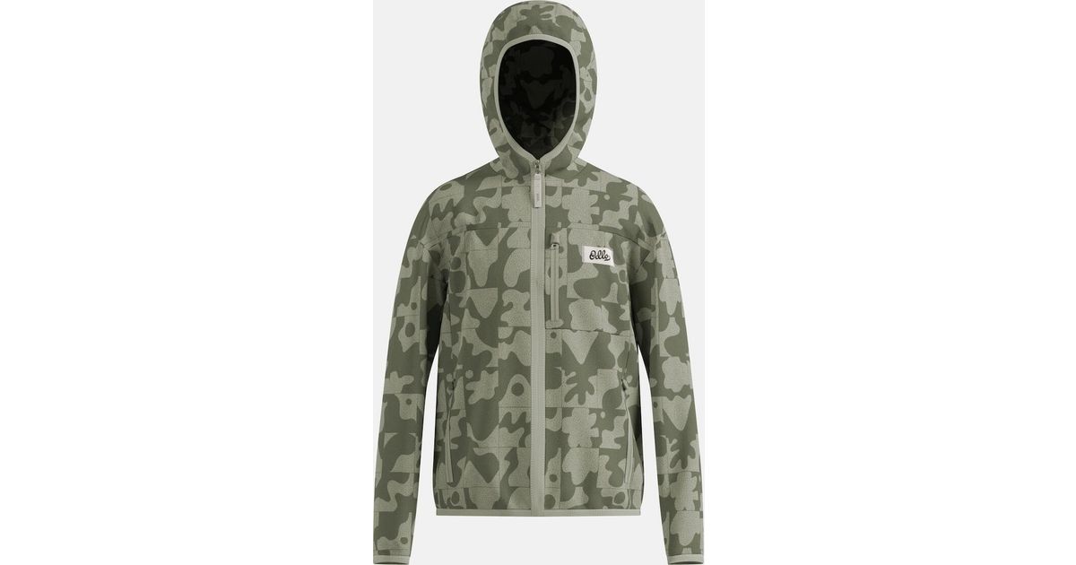 Odlo The Adventurer Collection High-pile Full-zip Graphic Hooded Mid ...