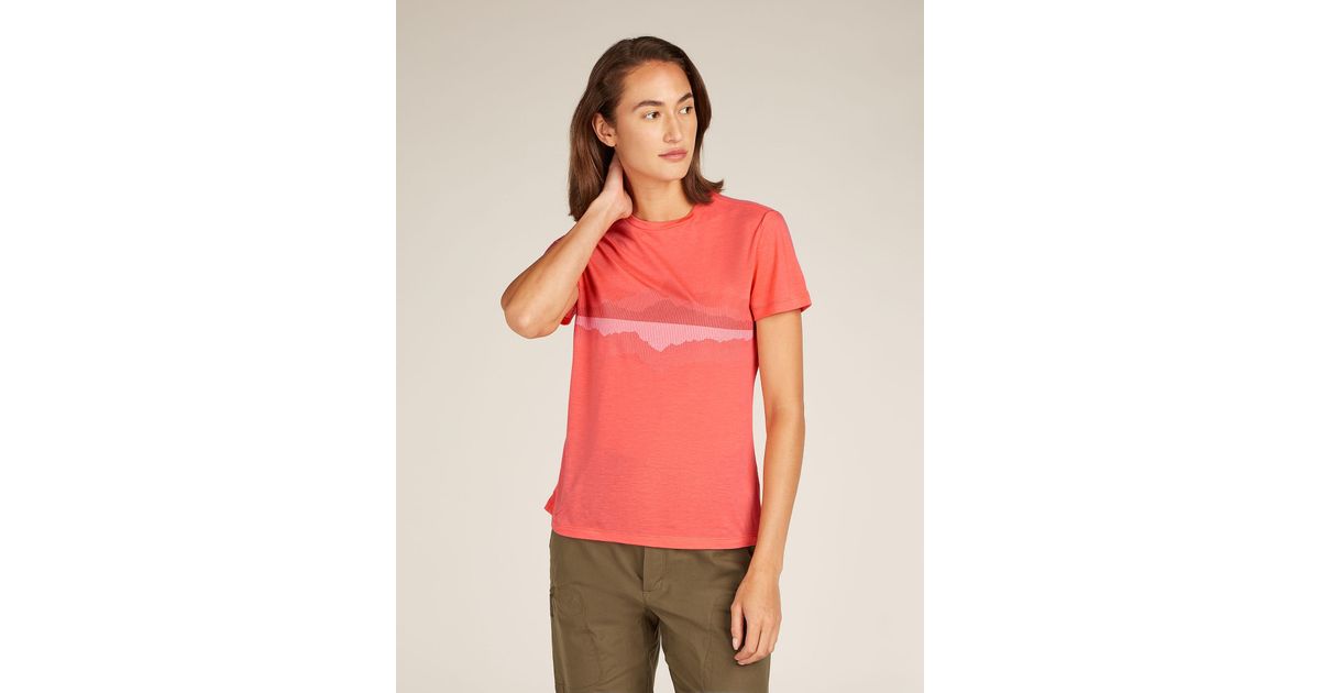 Icebreaker Women Merino Blend Core Short Sleeve Tee Cook Reflected ...