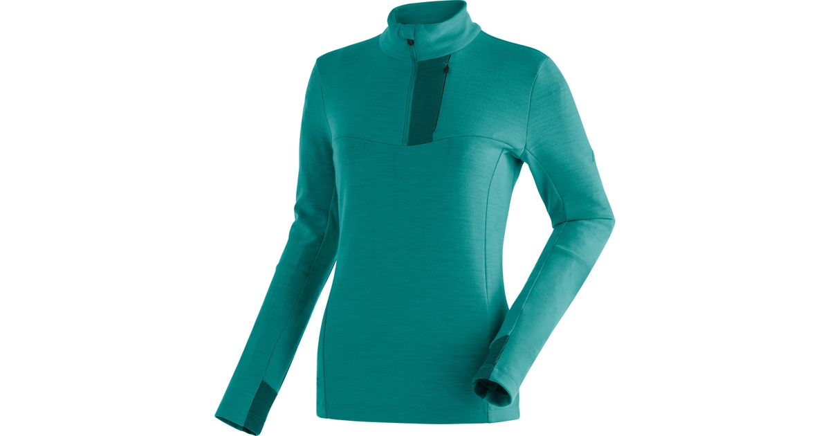 Maier Sports Skutvik Half Zip Women - Women's midlayer for backcountry ...