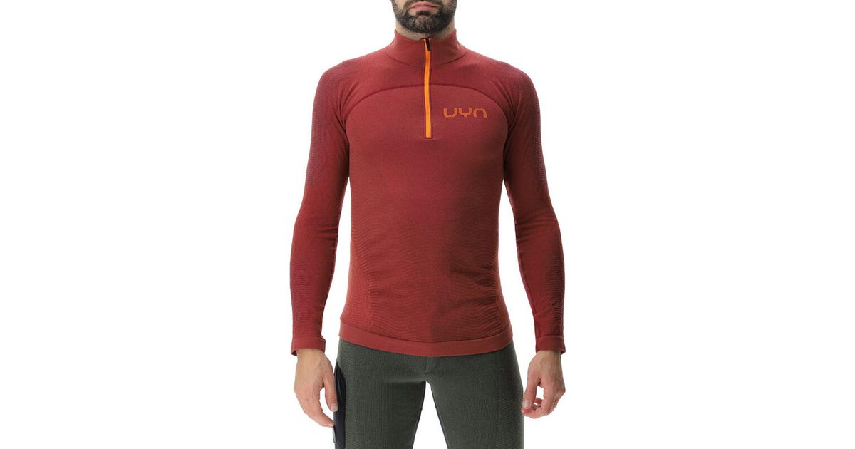 Uyn MAN Nival OW Shirt Long SL Half Zip - Unisex Midlayer für Freeski ...