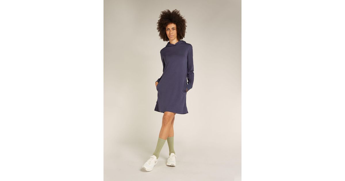 Icebreaker Women Merino Blend 200 Crush Long Sleeve Dress | SportFits Shop