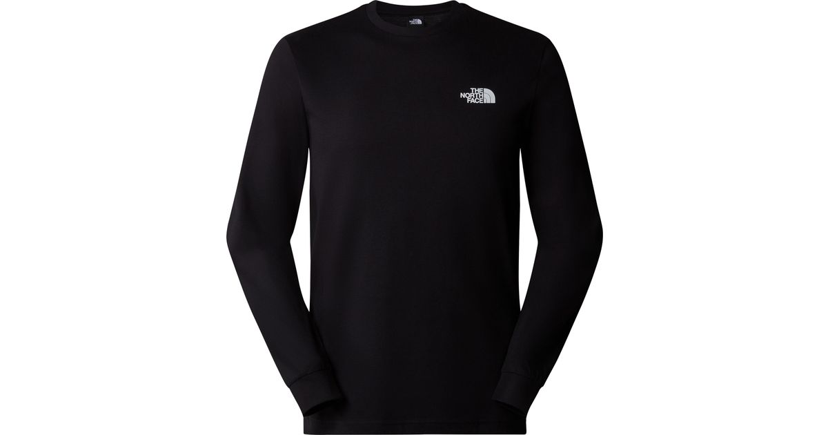 The North Face Mens Long Sleeve Box NSE Tee | SportFits Shop