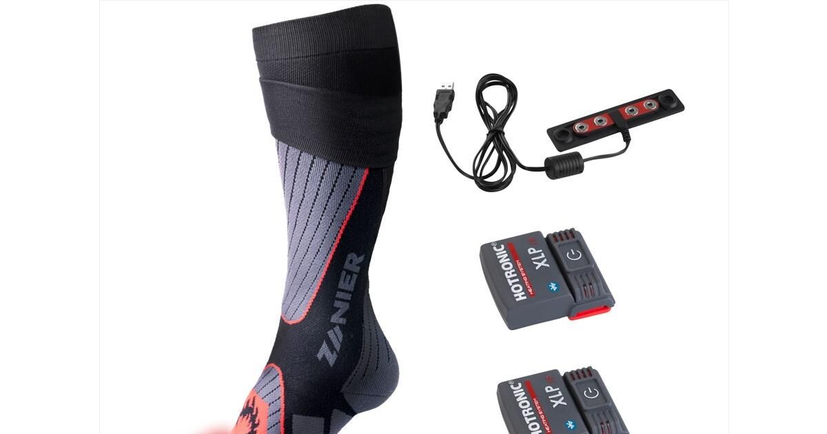 Zanier Heated Socks SET XLP 1P BT - Unisex Skisocken | SportFits Shop