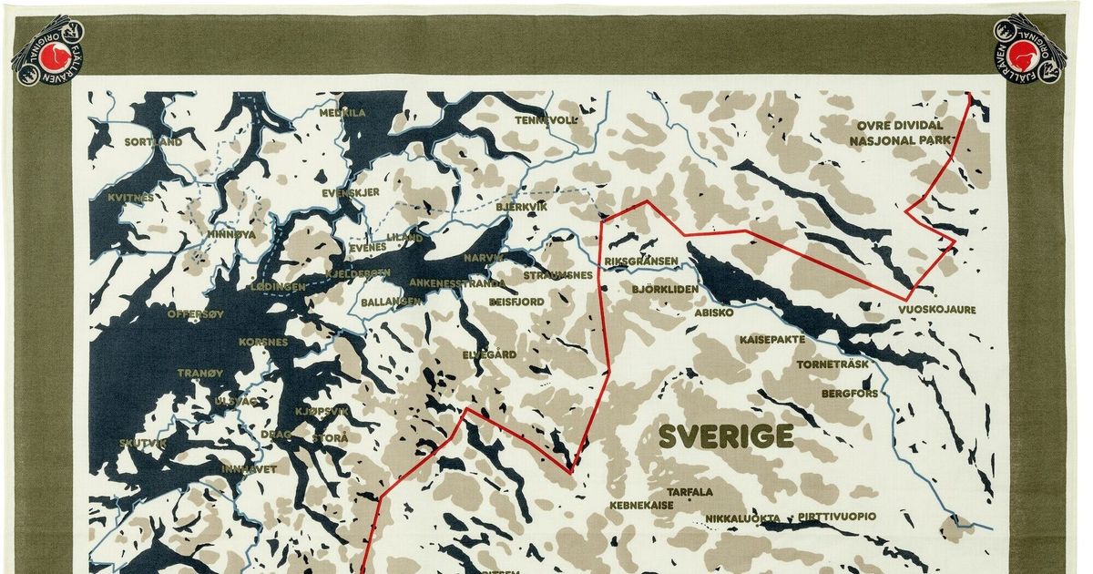 Fjällräven Swedish Classic Map Scarf | SportFits Shop