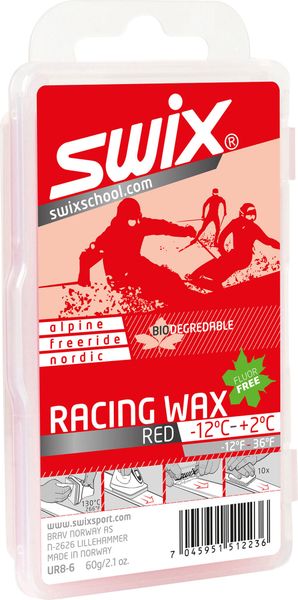 Swix UR8 Red Bio Racing Wax, 60g | SportFits Shop