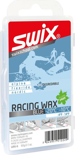 Swix UR6 Blue Bio Racing Wax, 60g | SportFits Shop